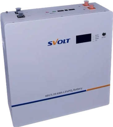 SVOLT 5.09kWh 106AH 48V Lithium Ion Battery (SQUARE - Wall Mounted) Wi ...