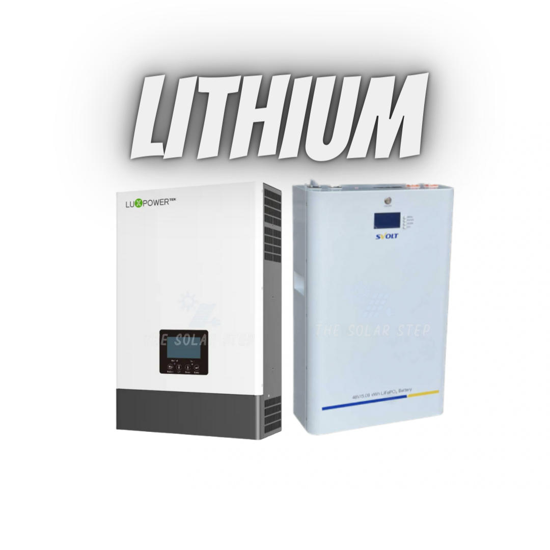 5KVA / 5000W LUXPOWER Inverter + 5.09kWh SVOLT Lithium Battery Combo ...
