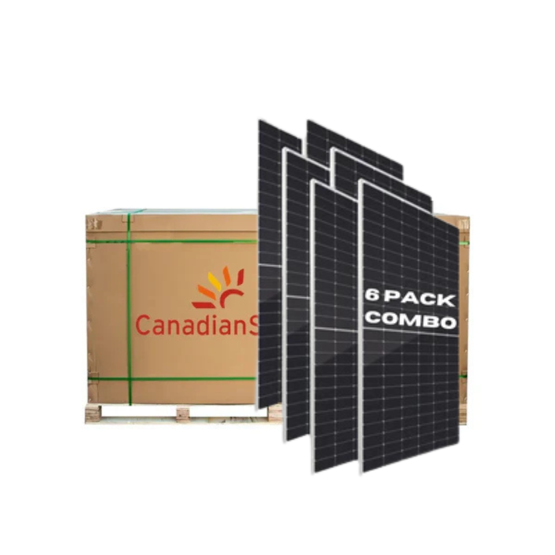 460W CANADIAN Mono Perc Solar Panels (6 Pack Combo) - High Efficiency ...